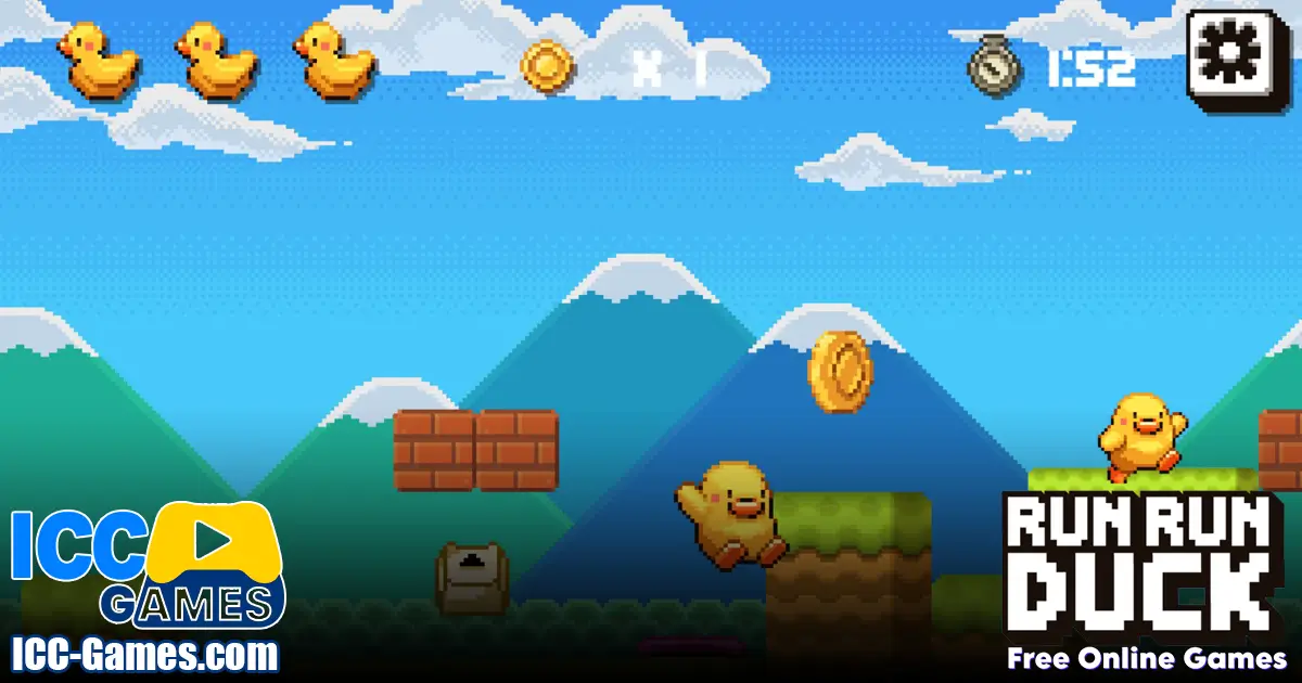 Run Run Duck: Retro Pixel Adventure for Kids Online