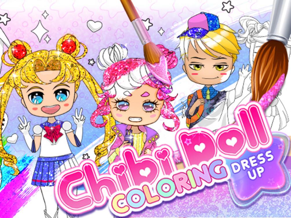 Chibi Doll Coloring & Dress Up – Mobile-Friendly Anime Dress-Up Game